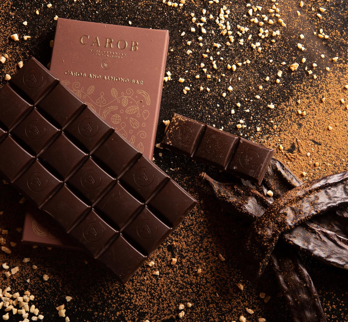 Barra de Alfarroba com Amêndoas Carob World - CREATIVE GOURMET